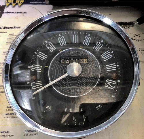 Genuine Cooper S Mk1 Smith Speedometer gauge | Mini World Australia