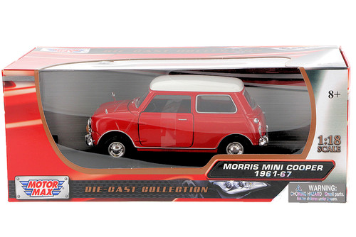 1961-1967 Morris Mini Cooper Diecast Model Toy Car by Motor Max | Mini ...