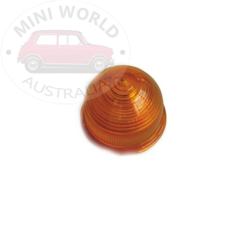 Mini glass indicator lamp lens orange colour domed | Mini World Australia