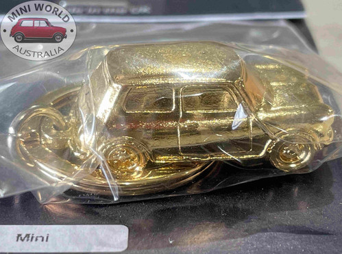 Morris Mini Cooper keyring (Gold) for your Classic Mini car | Mini ...
