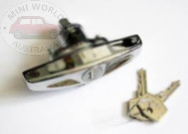 Chrome MK3 Onwards locking boot handle | Mini World Australia