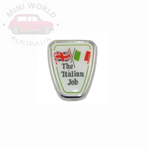 The Italian Job front bonnet badge | Mini World Australia