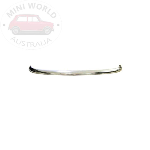 Morris Mini stainless steel bumper bar with corner bar holes | Mini ...