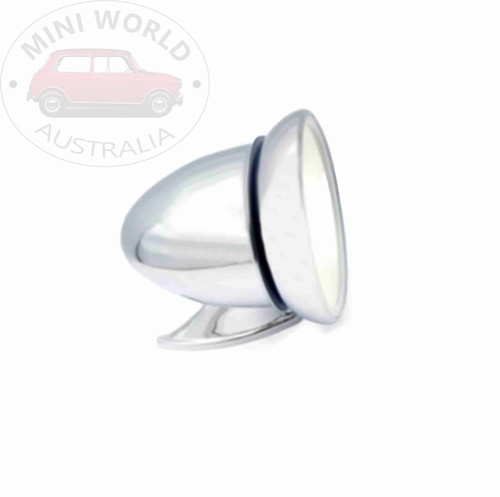 Mini Bullet Chrome Torpedo Convex wing mirror (Shorter arm) | Mini ...