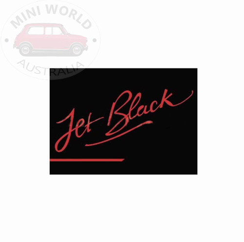 Mini Jet Black decal kit | Mini World Australia