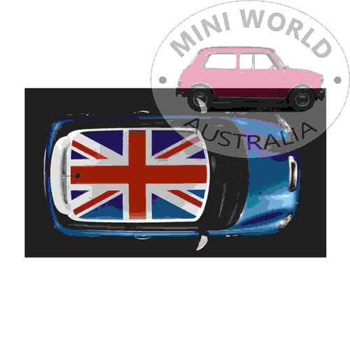 BMW Mini union jack roof decal for pre 2006 models | Mini World Australia