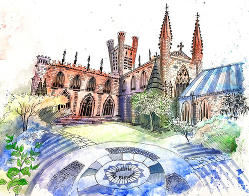 Chester Cathedral, England | Teris Paintings