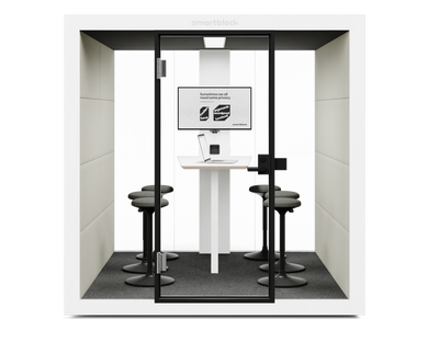 Block06 - Äänieristetty SmartBlock neuvottelutila, työtila ja kokoustila