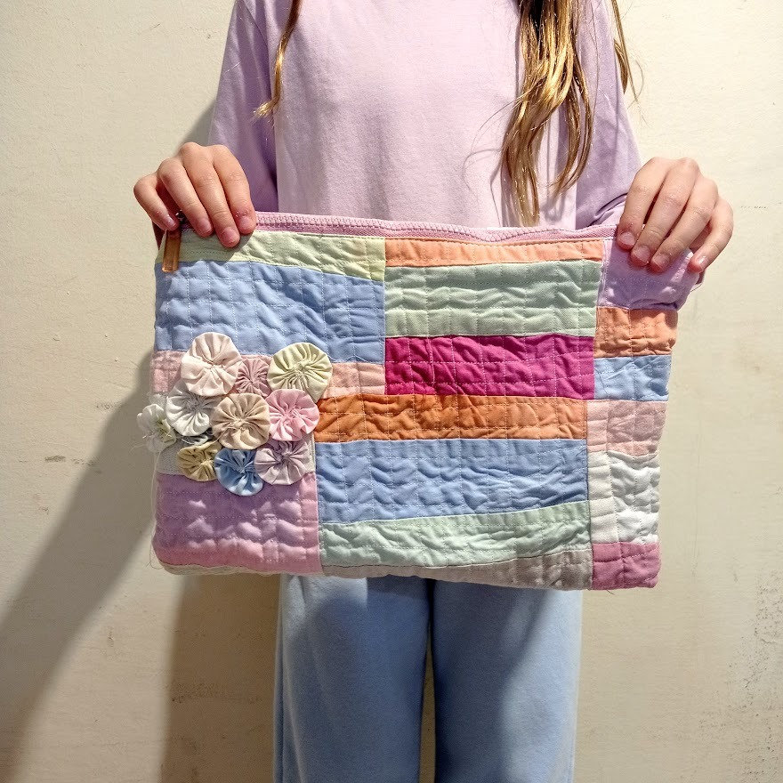 Quilted Patchwork Pouch