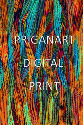 Printable Art, Digital Download, Print of Shimmering Wave Floral Art ...