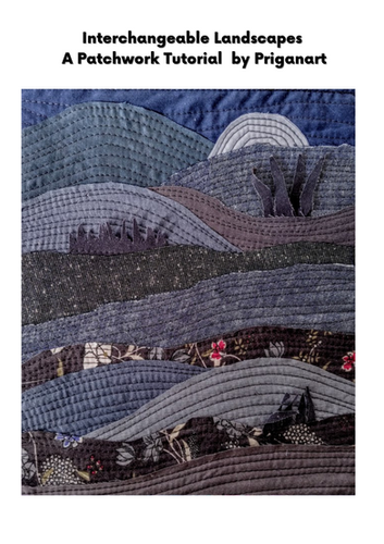Interchangeable Landscape Quilt Pattern and PDF Download Tutorial | priganart