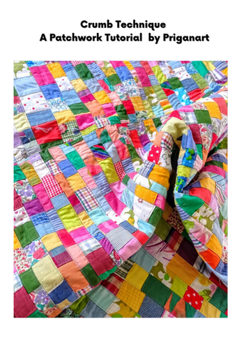 Crumb Patchwork Tutorial, Landscape Patchwork Tutorial, PDF Download | priganart