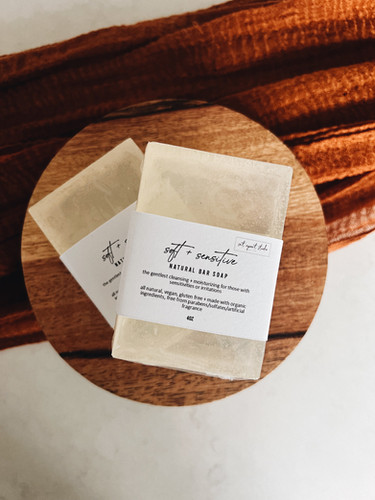 soft + sensitive | natural bar soap | set apart studio