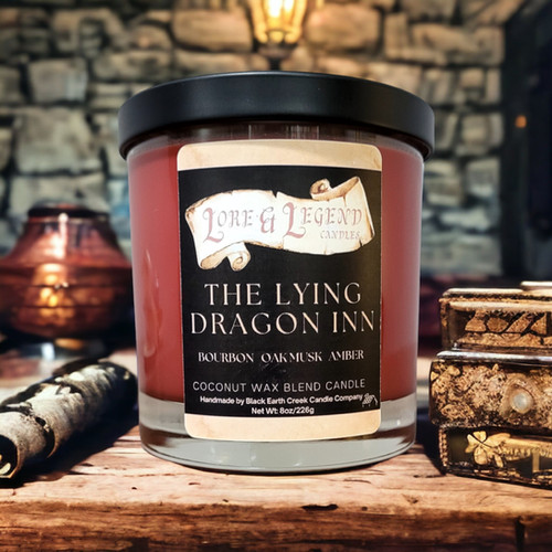 The Lying Dragon Inn Candle | Black Earth Creek CC