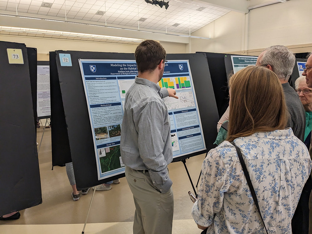 Sam Comeau and Matt Scott present their research at UNH's Undergraduate ...