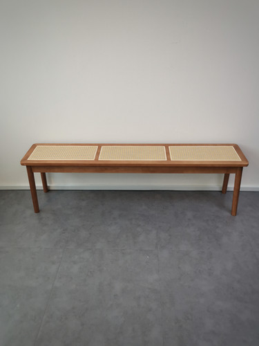 Bobian Rattan Dining Bench_Cherry 1.5m | Furniture Outlet.SG