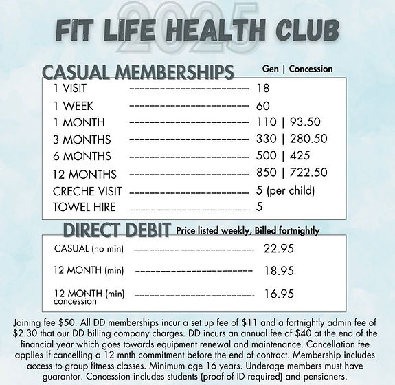 Memberships | Fitlifehealthclub