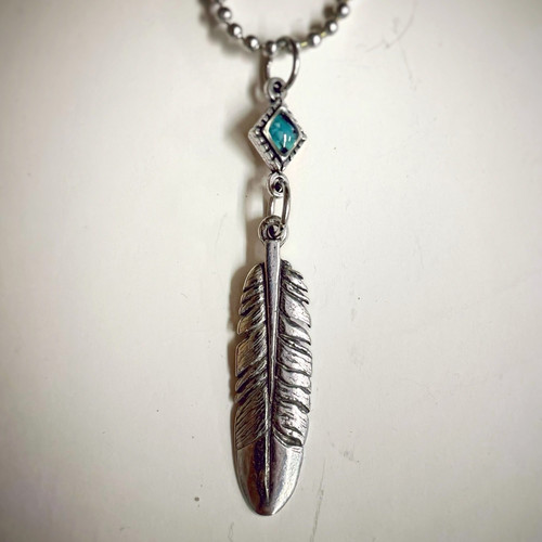 Carved Feather Pendant | Diego Jones