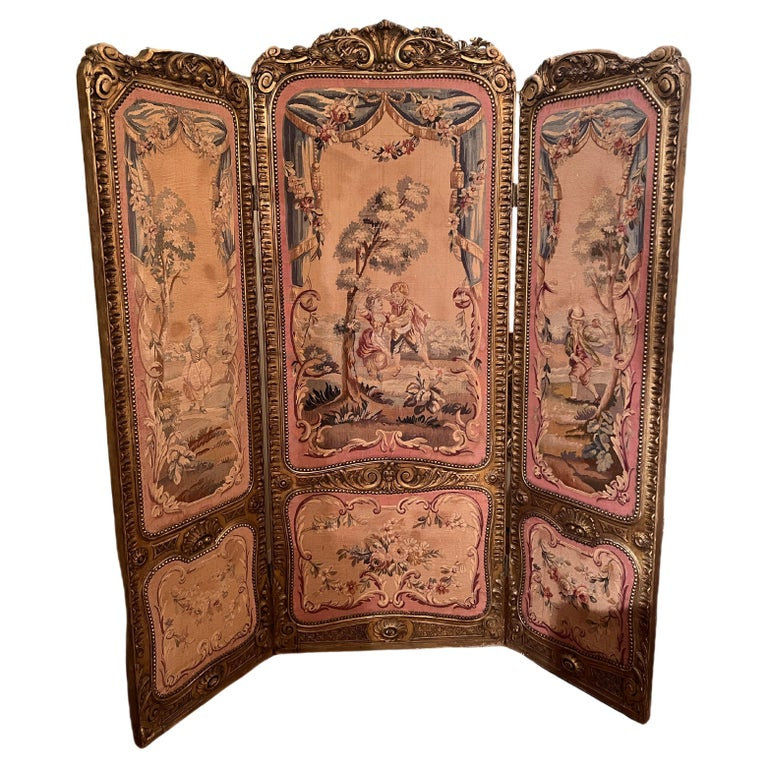 antique-french-aubusson-tapestry-3-panel-folding-screen-circa-1865-1885