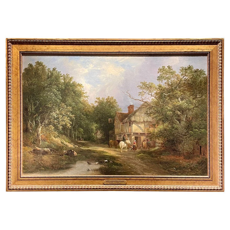 antique-oil-on-canvas-landscape-painting-by-british-artist-william ...