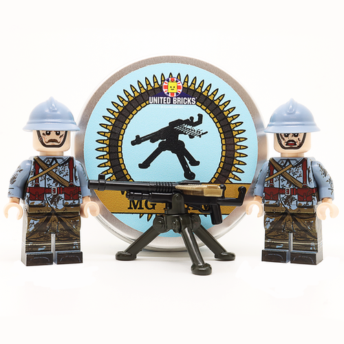 WW1 French Machine Gun Team | United Bricks | LEGO Minifigure