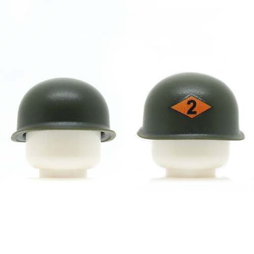 WW2 US Army 2nd Ranger Enlisted Helmet | United Bricks | LEGO Minifigure