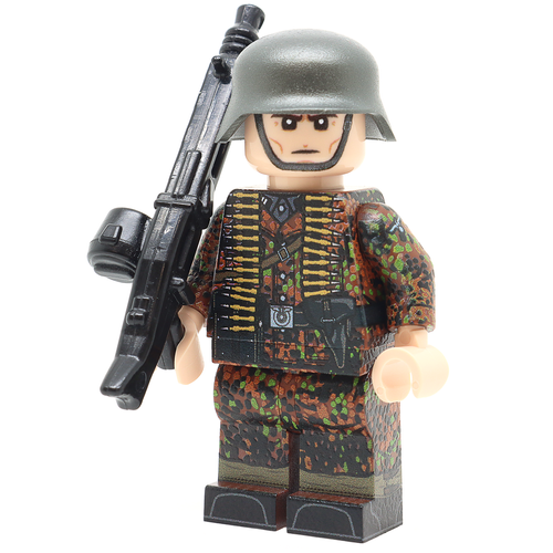 WW2 German in Dot44 (Machine Gun) Dark | United Bricks | LEGO Minifigure