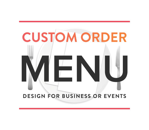 Custom Order MENU Design | Running With Foxes