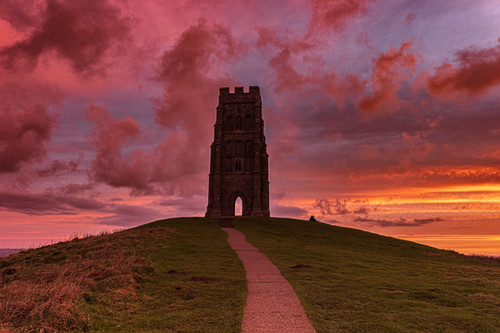 Limited edition canvas of The Mermaid and the Tower | Visions of Somerset