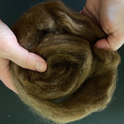 Poppy Roving (Batt - 3 oz) | 5 Sisters Farm