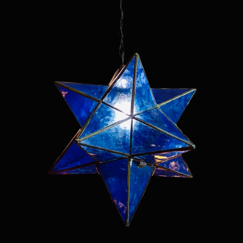 Royal Blue Glass Star Pendant Light | Fiat Lux Chandeliers