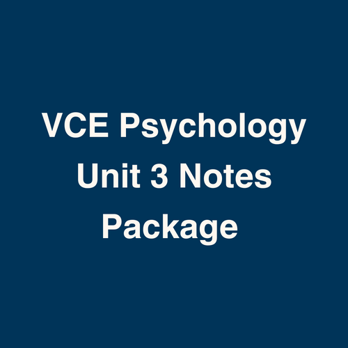 VCE Psychology Unit 3 Notes Package | Atar Wizard