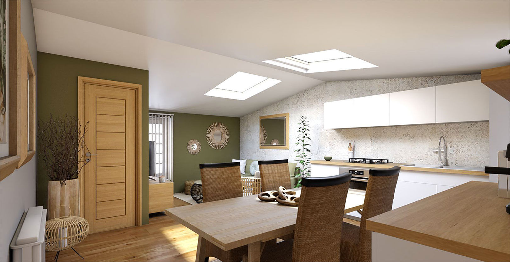 Réhabilitation Maison 90m2 par Wellness Architecture : Avant - Après