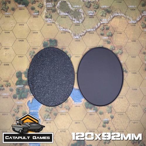 120x92mm Oval Bases for tabletop wargames | Catapult Games
