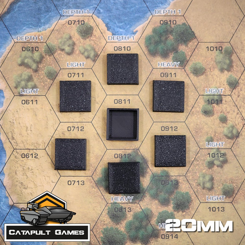 20mm Square Bases for tabletop wargames | Catapult Games