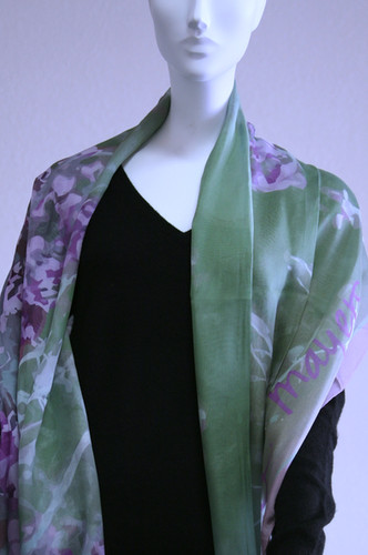 SILK SCARF FL-061 | LESMAYERSFINEART.COM