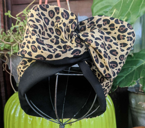 Leopard Print Reversible Black | Riveter Wraps