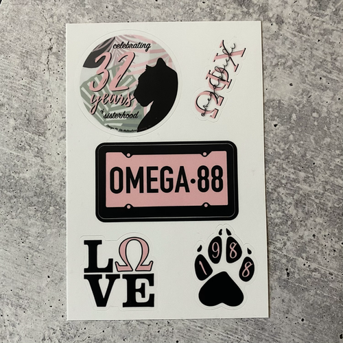 32nd Anniversary Sticker Set | opc1988