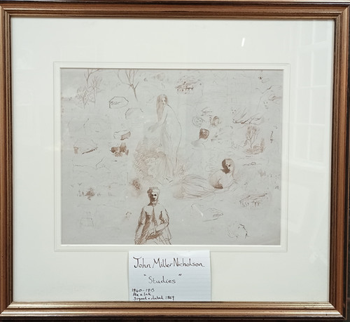John Miller Nicholson Double Sided Pen and Ink Sketches | Mysite