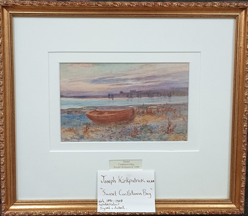 "Sunset Castletown Bay 1899" Watercolour By Joseph Kirkpatrick RI RA ...