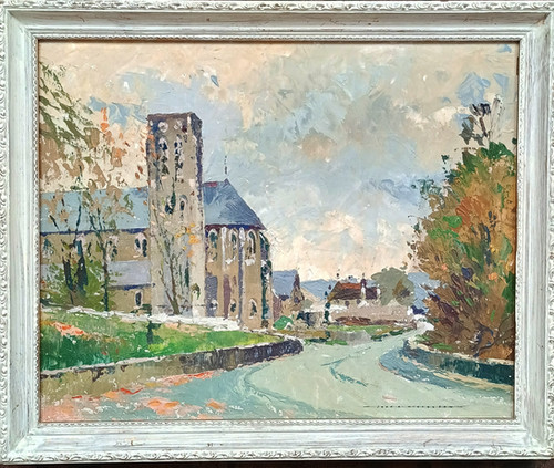 "Braddan Church" Oil On Board By John H Nicholson | Mysite