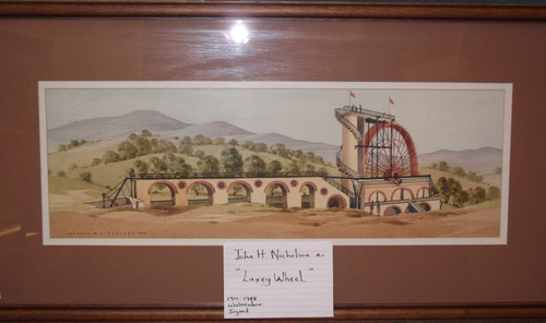 "Laxey Wheel" Watercolour by John H Nicholson | Mysite