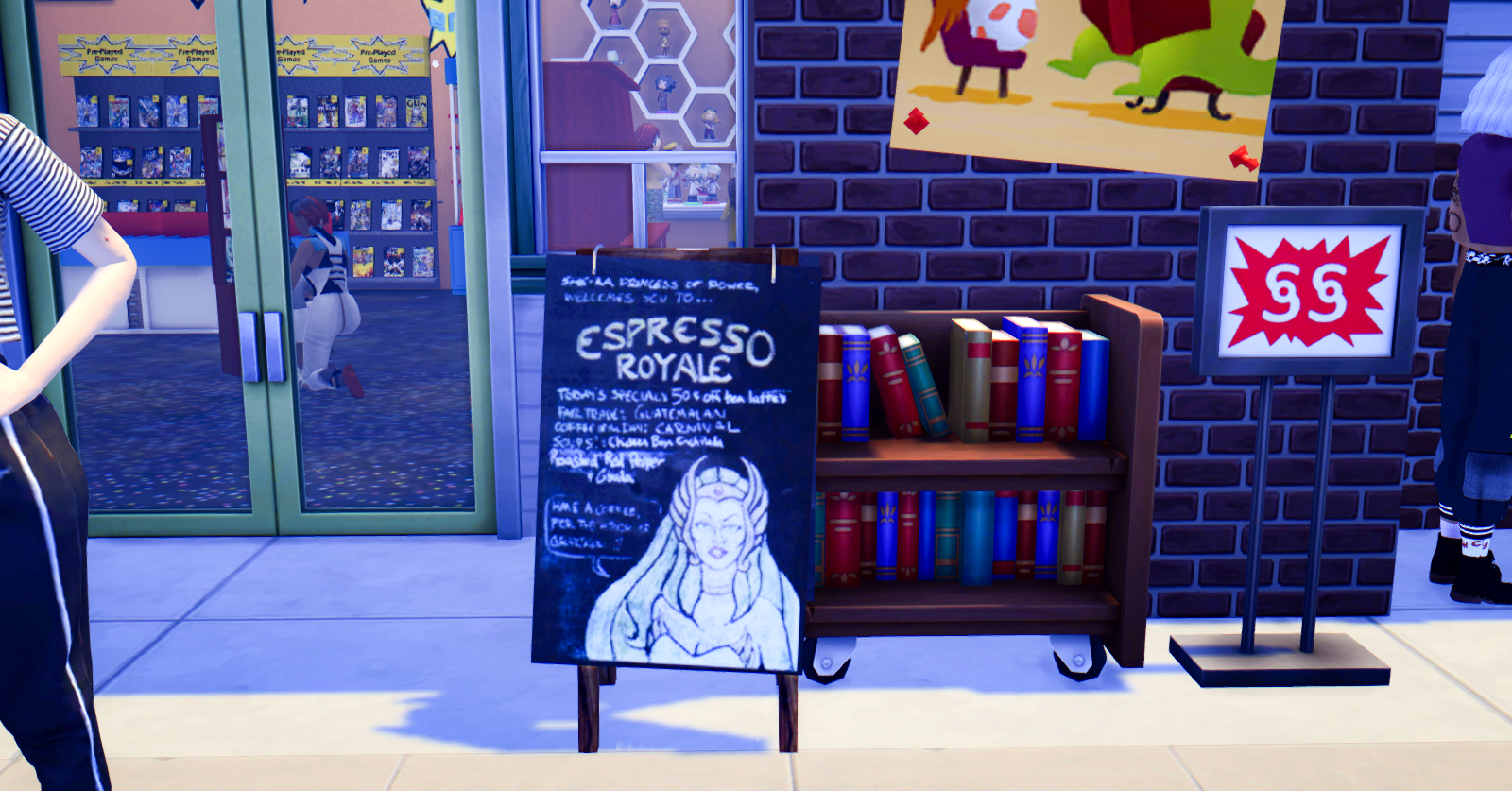 Sims 4 Comic Book Store (CC)