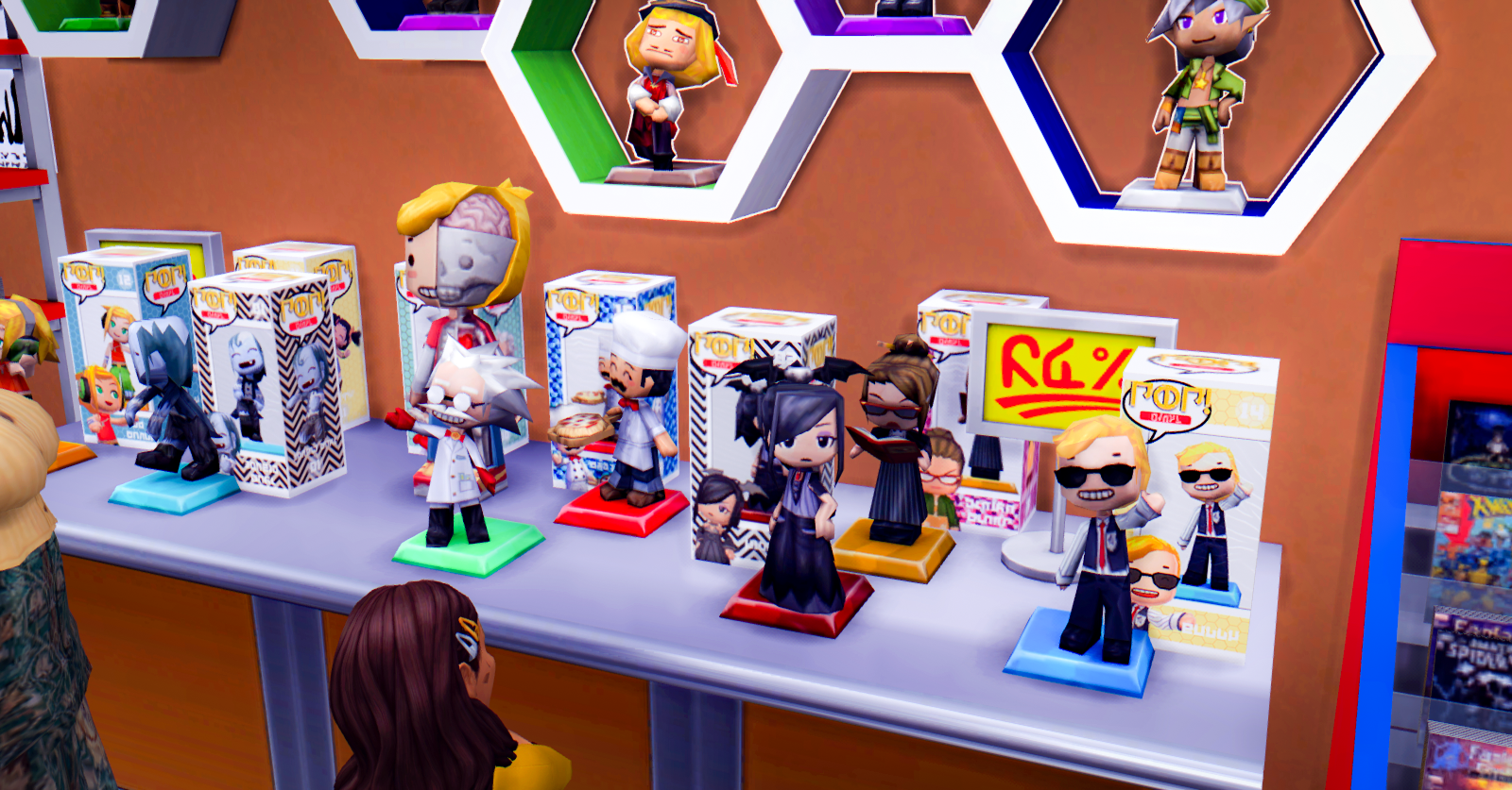 Sims 4 Comic Book Store (CC)