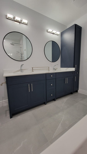 Vanity 72" with linen tower | Vision Vanities