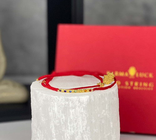 Lux Red String With Swarovski Stones Bracelet| FAB FOREVER