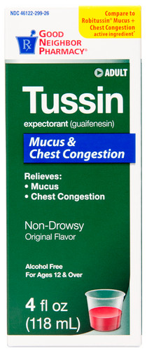 GNP TUSSIN MUCUS & CHEST CONG 4OZ | GSP