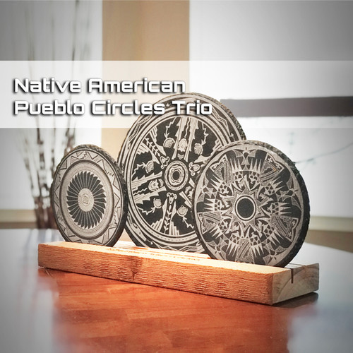 Native American Pueblo Circles Trio - LARGE | Arts of Science