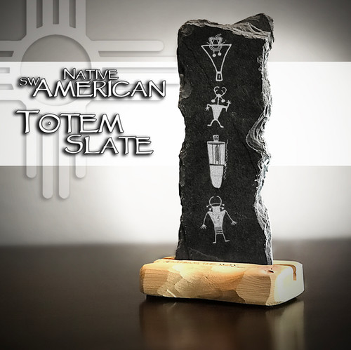 Native American Anthropomorphic Totem Slate | Arts of Science