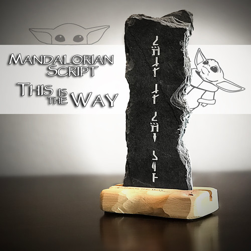 Mandalorian Script Star Wars - This is the Way | Arts of Science